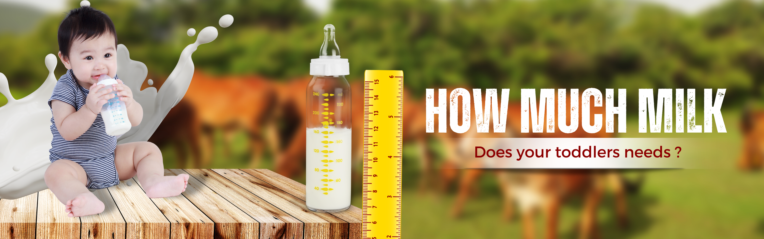How much milk you should give to toddlers? – Shrishti A2 Milk | Farm ...